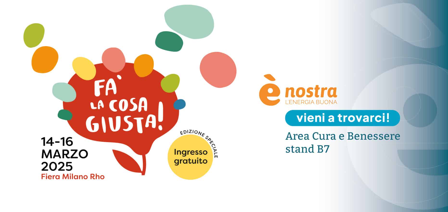 Fiera Milano Rho - ènostra a Fa' La Cosa Giusta 2025 | ènostra
